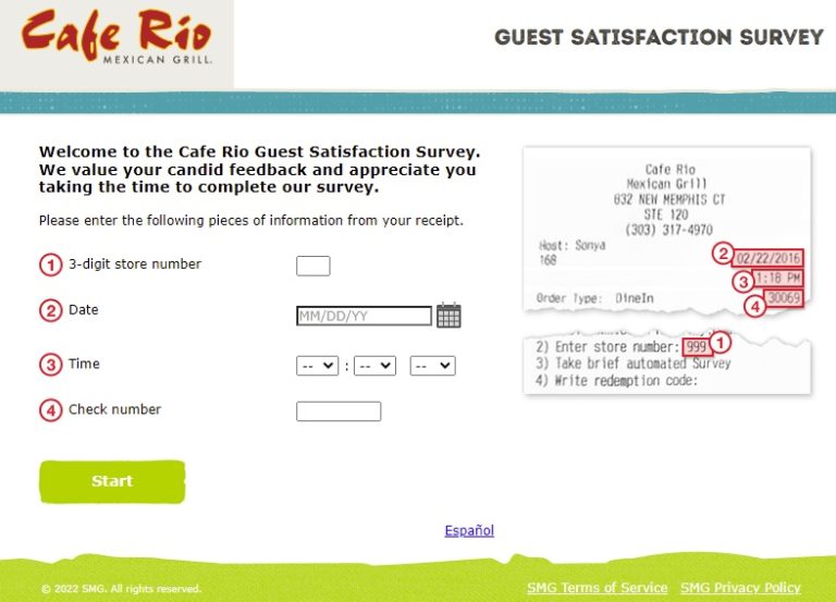Cafe Rio Listens.smg Survey - Enter & Win Exciting Coupons!