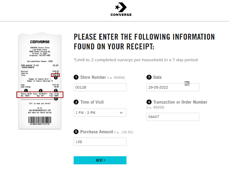 MyConverseVisit Survey | Win Free Discount Coupons!