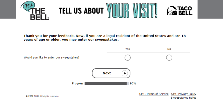 Tellthebell Survey - Win $500 Cash Prize @ Taco Bell!
